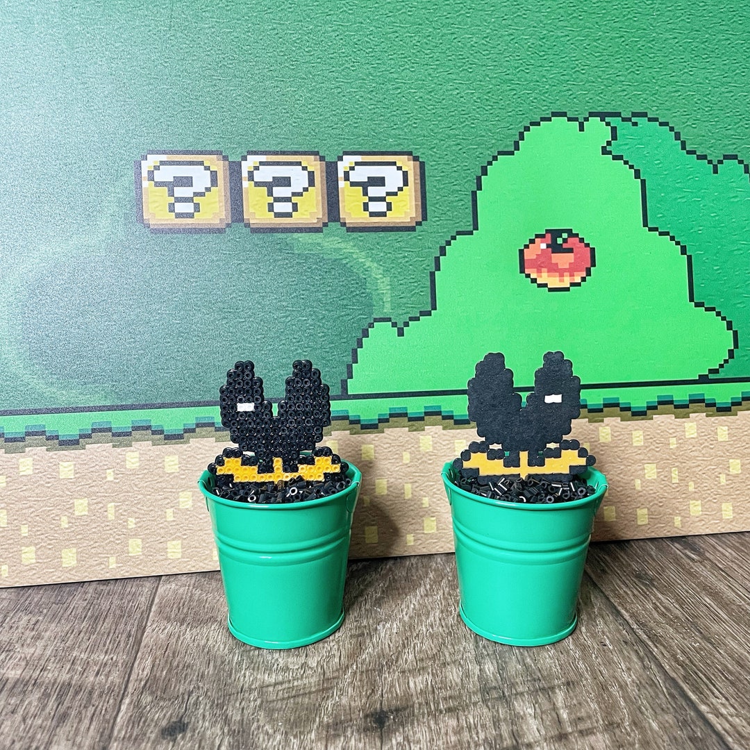 Muncher Super Mario Plant Figures Video Game Decor Nerdy - Etsy