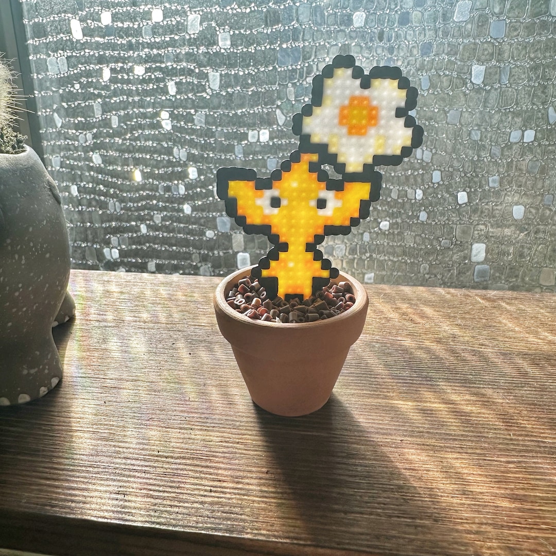 Pikmin Potted Plants | Video Game Decor | Desk Plant | Game Room Decor ...