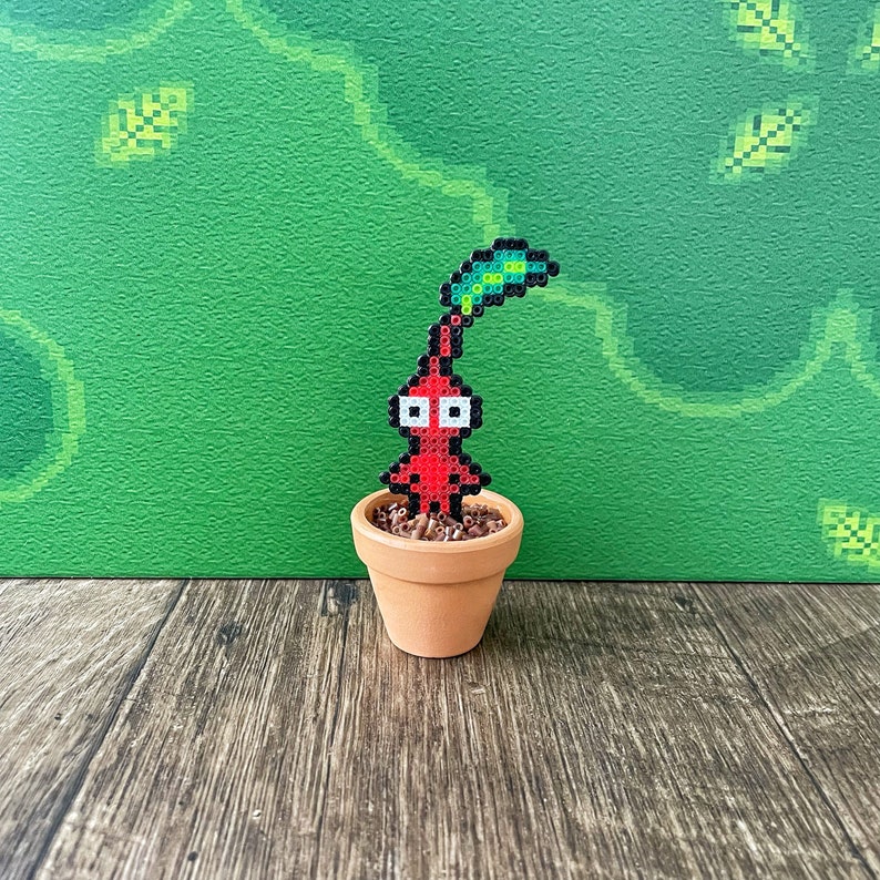 Pikmin Potted Plants | Video Game Decor | Desk Plant | Game Room Decor ...