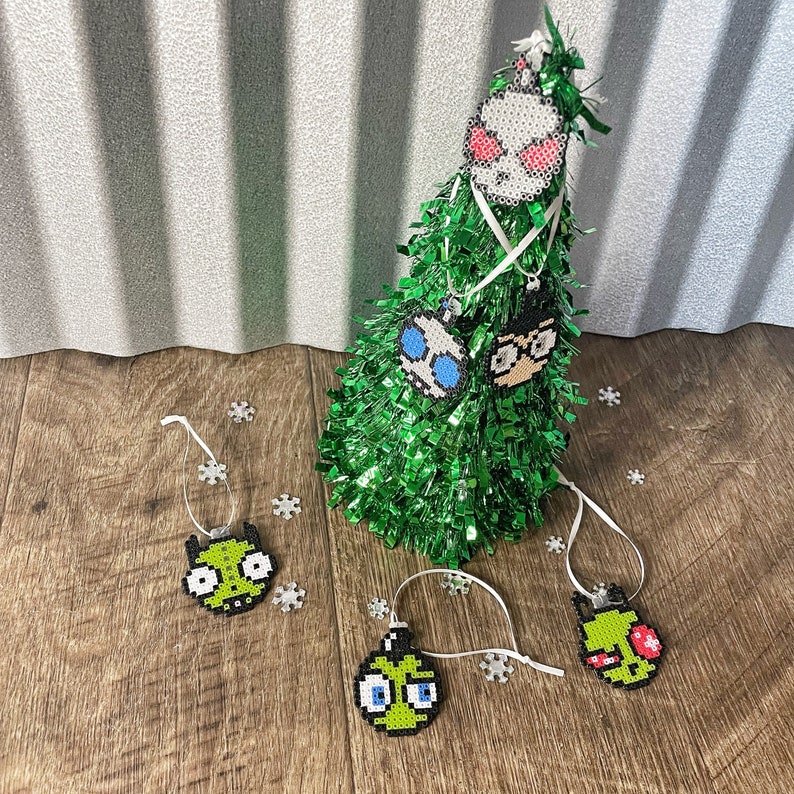 Invader Zim Christmas Decorations Nerdy Tree Ornaments - Etsy