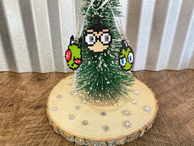 Invader Zim Christmas Decorations Nerdy Tree Ornaments | Etsy