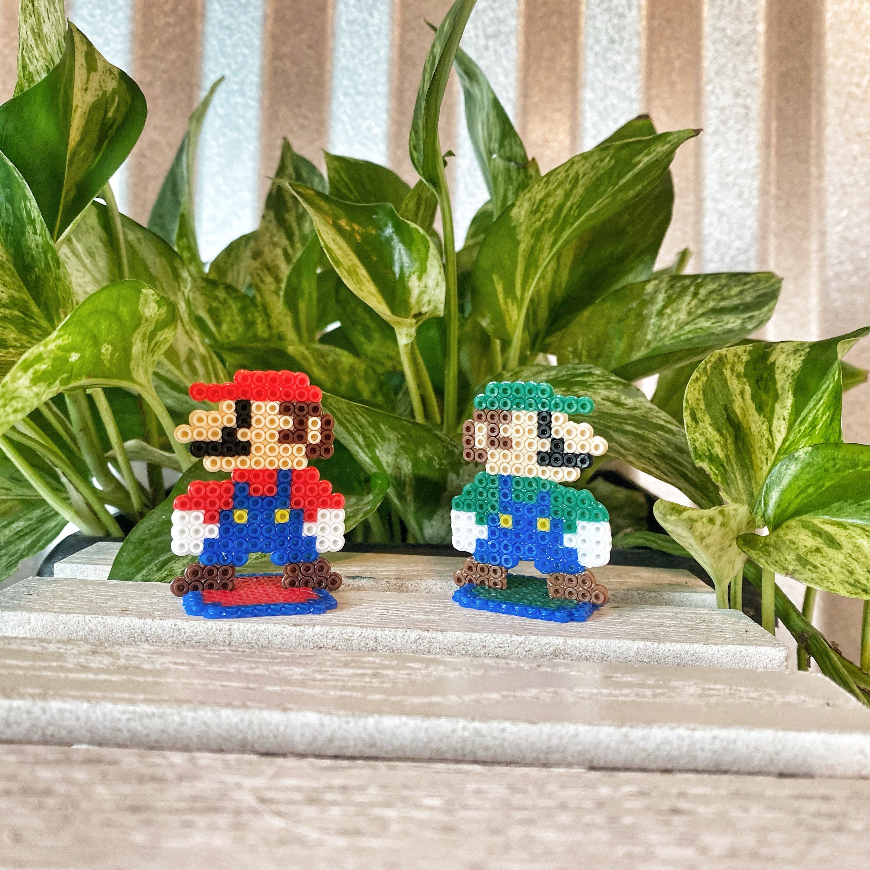 Super Mario Bros Figurines with Affixed Stand Video Game | Etsy