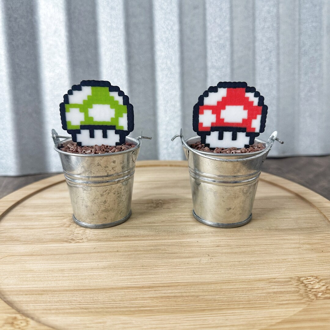Retro Video Game Mario Mushroom | Game Room Decor | Nintendo Decor for ...