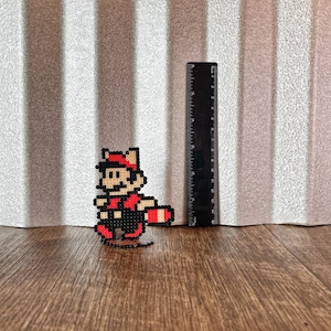 Retro Raccoon Super Mario World Sprite | Video Game Decor | Retro ...