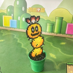 Super Mario Cactus Pokey Character in Warp Tube | Video Game Art | Game ...