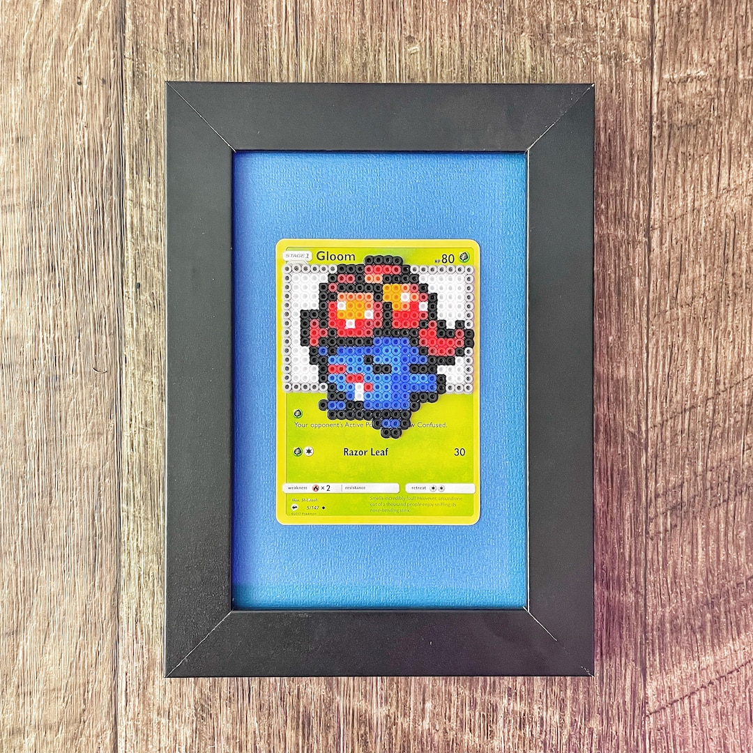 Gloom Pokemon Pixel Art Reclaimed Perler Bead Painting - Etsy Israel