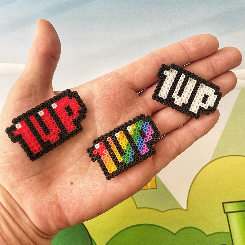 1-up 1UP Pixel Art Magnet | Extra Lives Magnet | Pixel Art | Video Game Decor | Gamer Gift ...