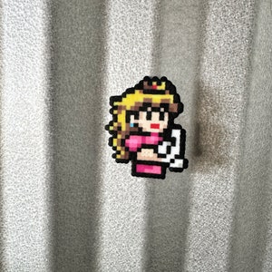 Princess Peach the Riveter Pin or Magnet | Super Mario Princess | Video ...