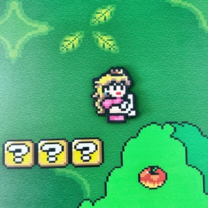 Princess Peach the Riveter Pin or Magnet | Super Mario Princess | Video ...