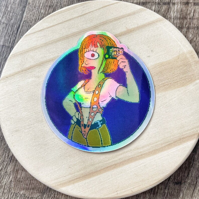 Holographic Leeloo Multipass Fifth 5th Element Futurama Mashup - Etsy