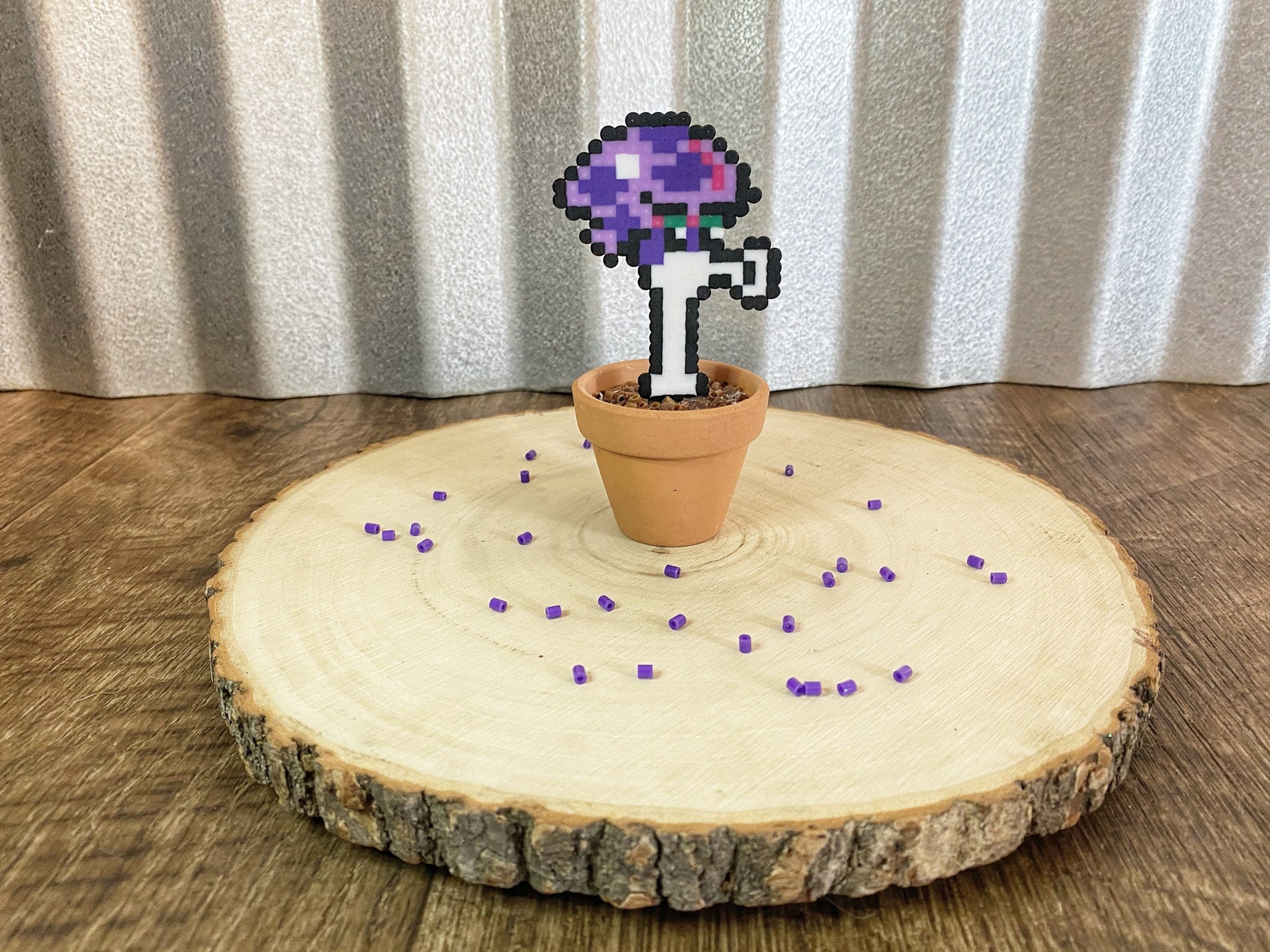 Potted Puffshroom Plants Vs Zombies Plants Video Game Decor | Etsy