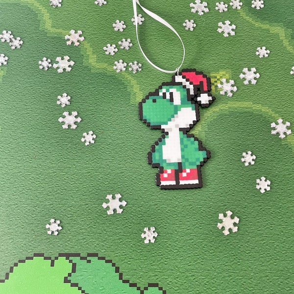 Perler Bead Christmas Santa Ornaments - Etsy