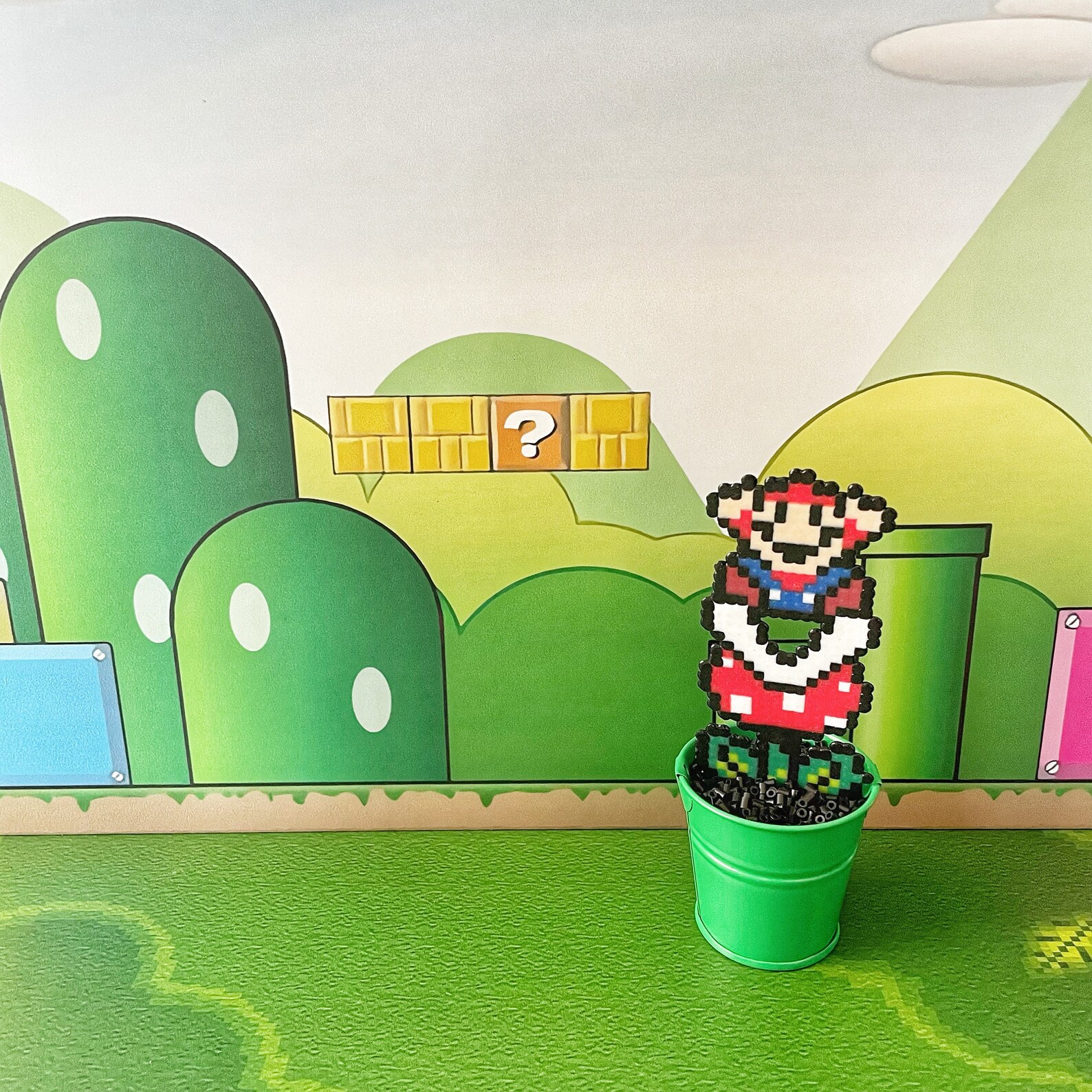 Retro Mario and Luigi Plants | Video Game Decor | Desk Plant | Game ...