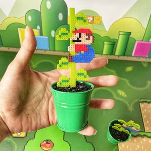Mario and Luigi Vine Plants | Video Game Decor | Desk Plant | Game Room ...