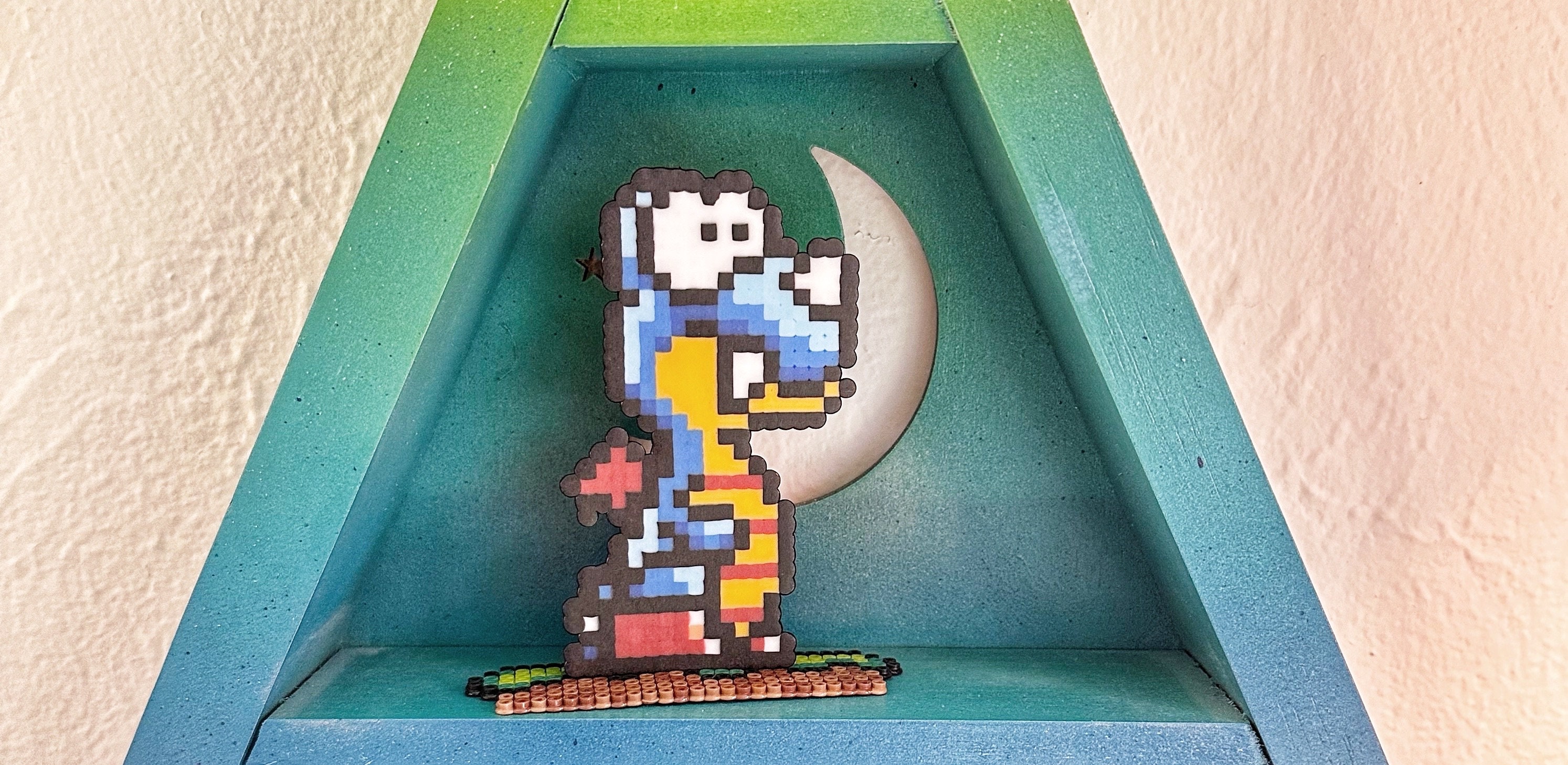 Rex Enemy Perler Bead Sprite: Super Mario Kart Retro Decor - Etsy