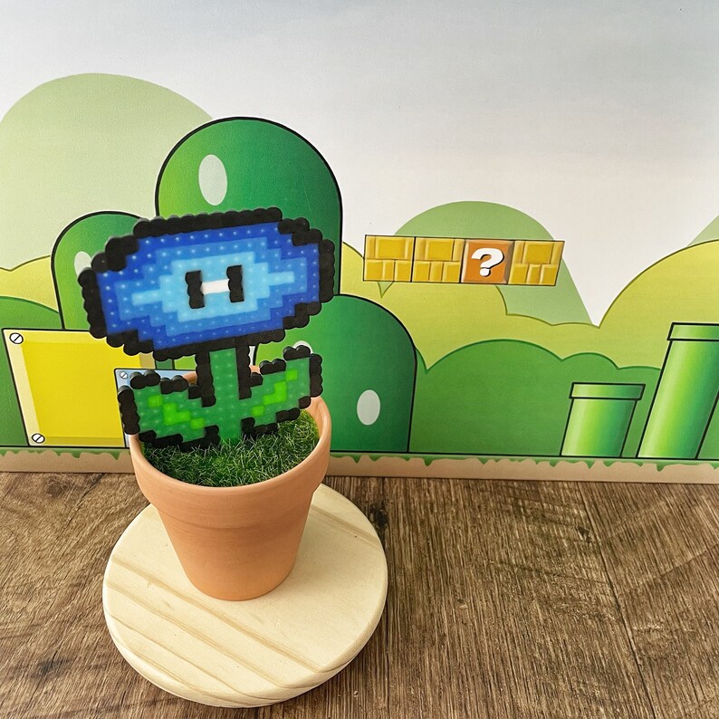 Large Super Mario Fire and Ice Flower Game Room Decor - Etsy