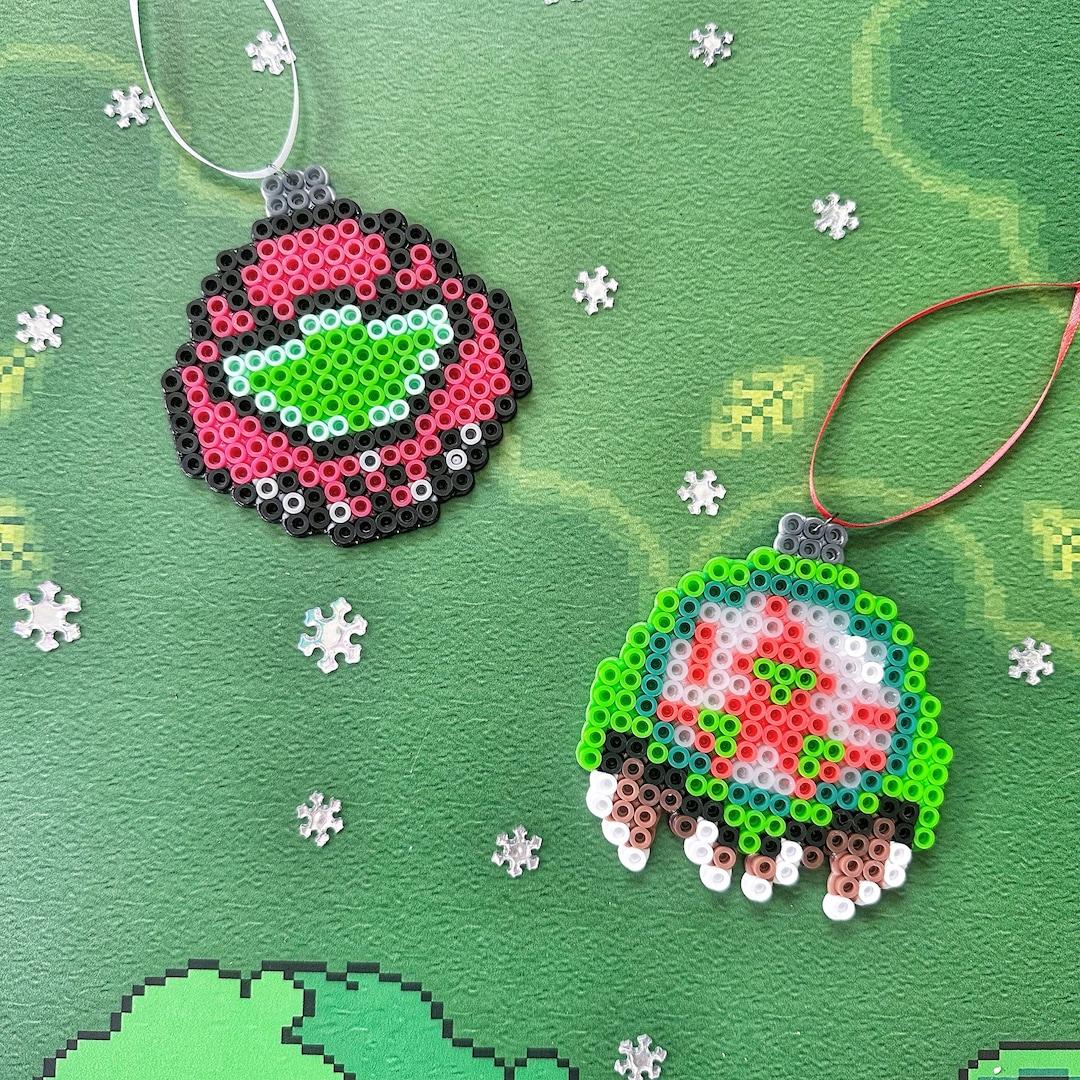 Large Metroid Game Themed Christmas Decorations | Nerdy Tree Ornaments ...