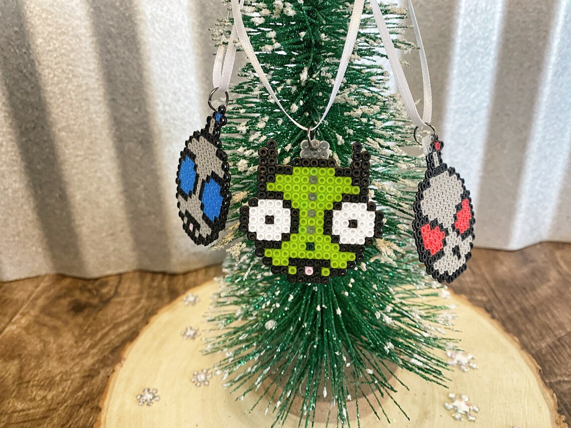 Invader Zim Christmas Decorations Nerdy Tree Ornaments | Etsy