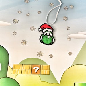 Santa Yoshi Christmas Decorations | Nerdy Tree Ornaments | Video Game ...