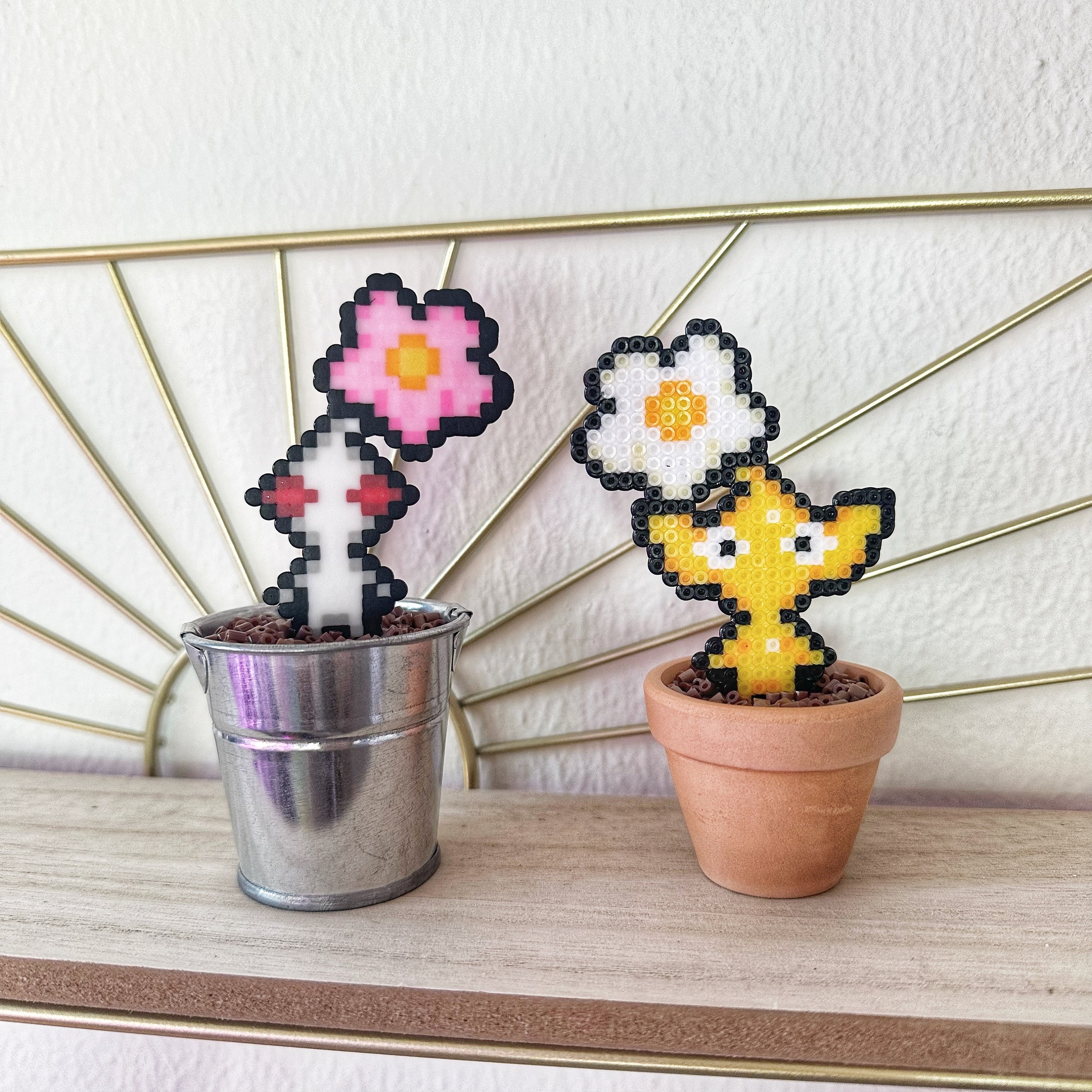 Pikmin Potted Plants | Video Game Decor | Desk Plant | Game Room Decor ...