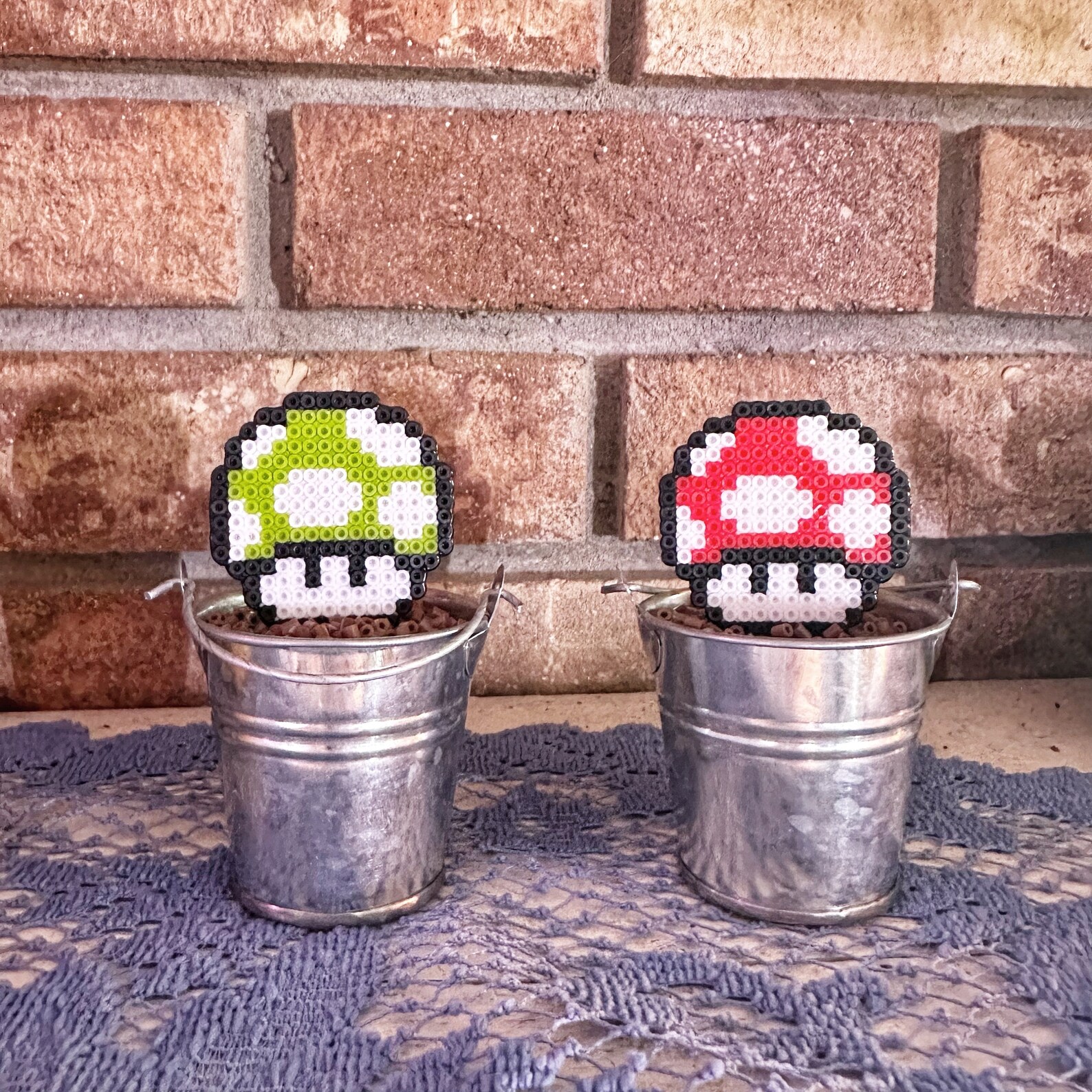 Retro Video Game Mario Mushroom | Game Room Decor | Nintendo Decor for ...