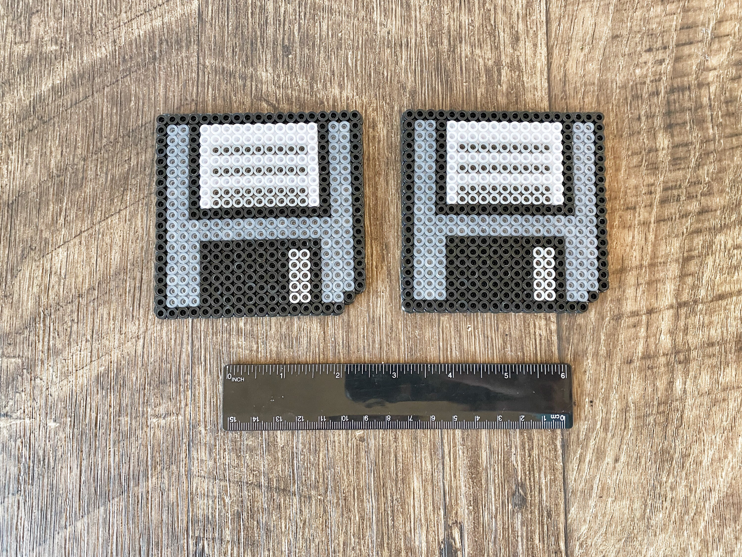 Floppy Disk Coasters: Pixel Art Perler Beads, Retro 8-bit Decor - Etsy