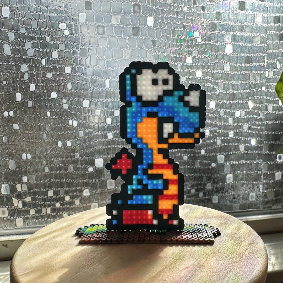 Rex Enemy Perler Bead Sprite: Super Mario Kart Retro Decor - Etsy
