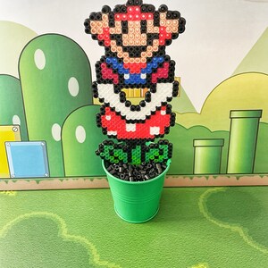 Large Retro Mario and Luigi Plant | Video Game Decor | Desk Plant ...