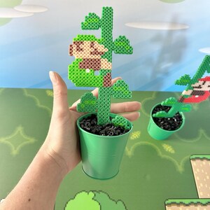 Large Retro Mario and Luigi Plant | Video Game Decor | Desk Plant ...