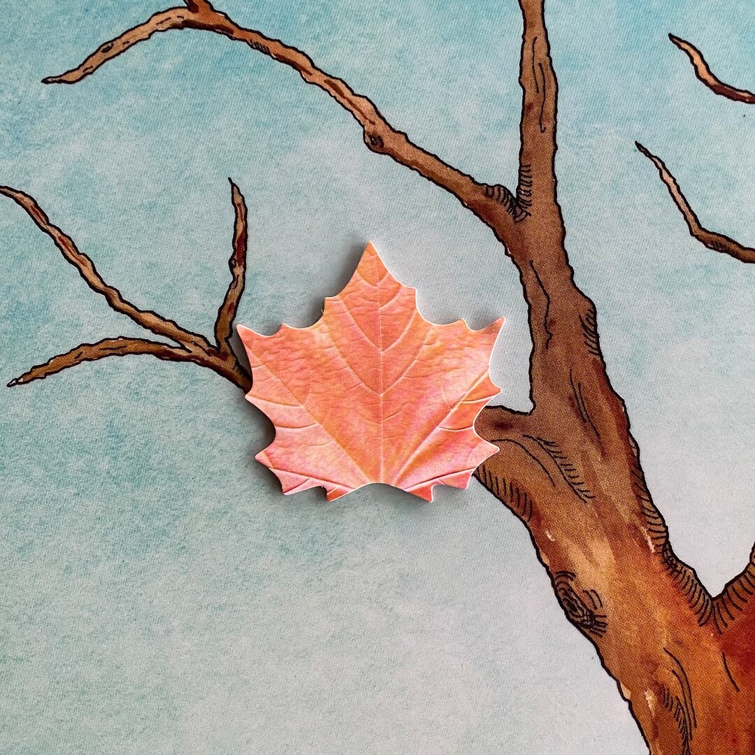 Thankful Tree Leaf Shaped Sticky Notes - Orange - Etsy