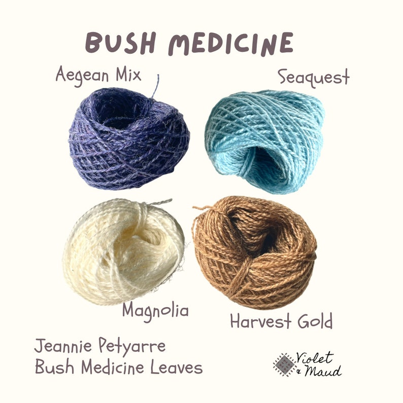 Visible Mending Darning Wool Bendigo Wool Classic 2ply 4x 5g Hand-wound ...