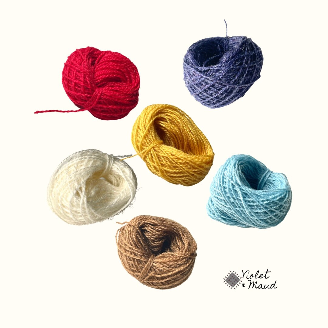 Visible Mending Darning Wool | Bendigo Wool Classic 2ply | 6x 5g Hand ...