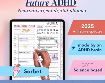 ADHD Digital Planner (made by an Adhder) for Ipad, Goodnotes + Android ...