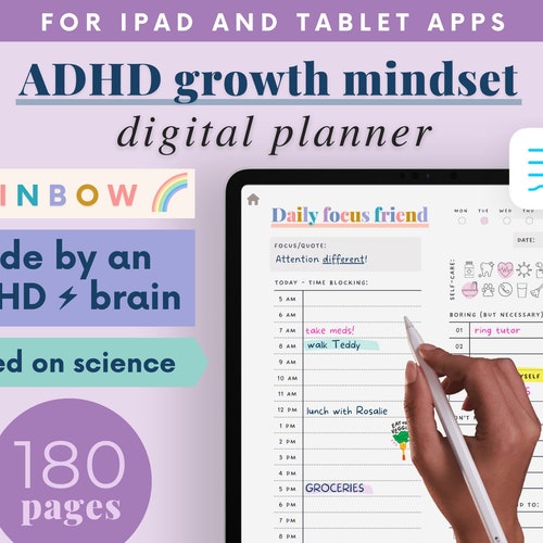 ADHD Digital Planner made by an Adhder for Ipad Goodnotes - Etsy Canada