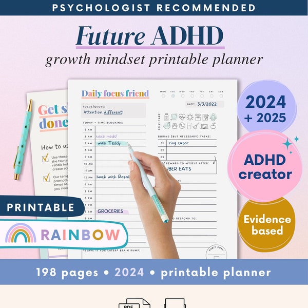 Adhd Planner - Etsy