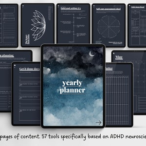 ADHD Digital Planner made by an Adhder for Ipad Goodnotes - Etsy Canada