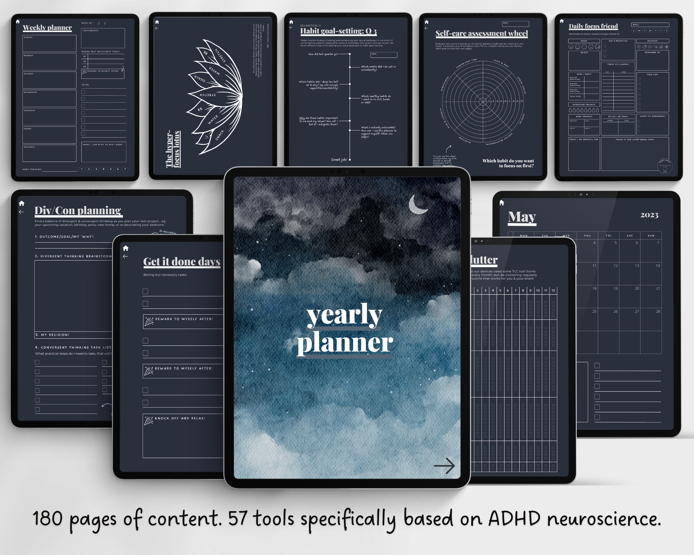 ADHD Digital Planner made by an Adhder for Ipad Goodnotes - Etsy Canada