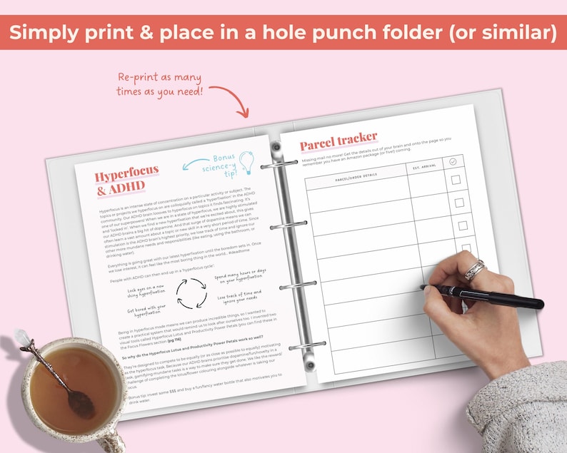 2026 ADHD Printable Planner (sorbet) Daily Focus, Habit Tracker (PDF ...