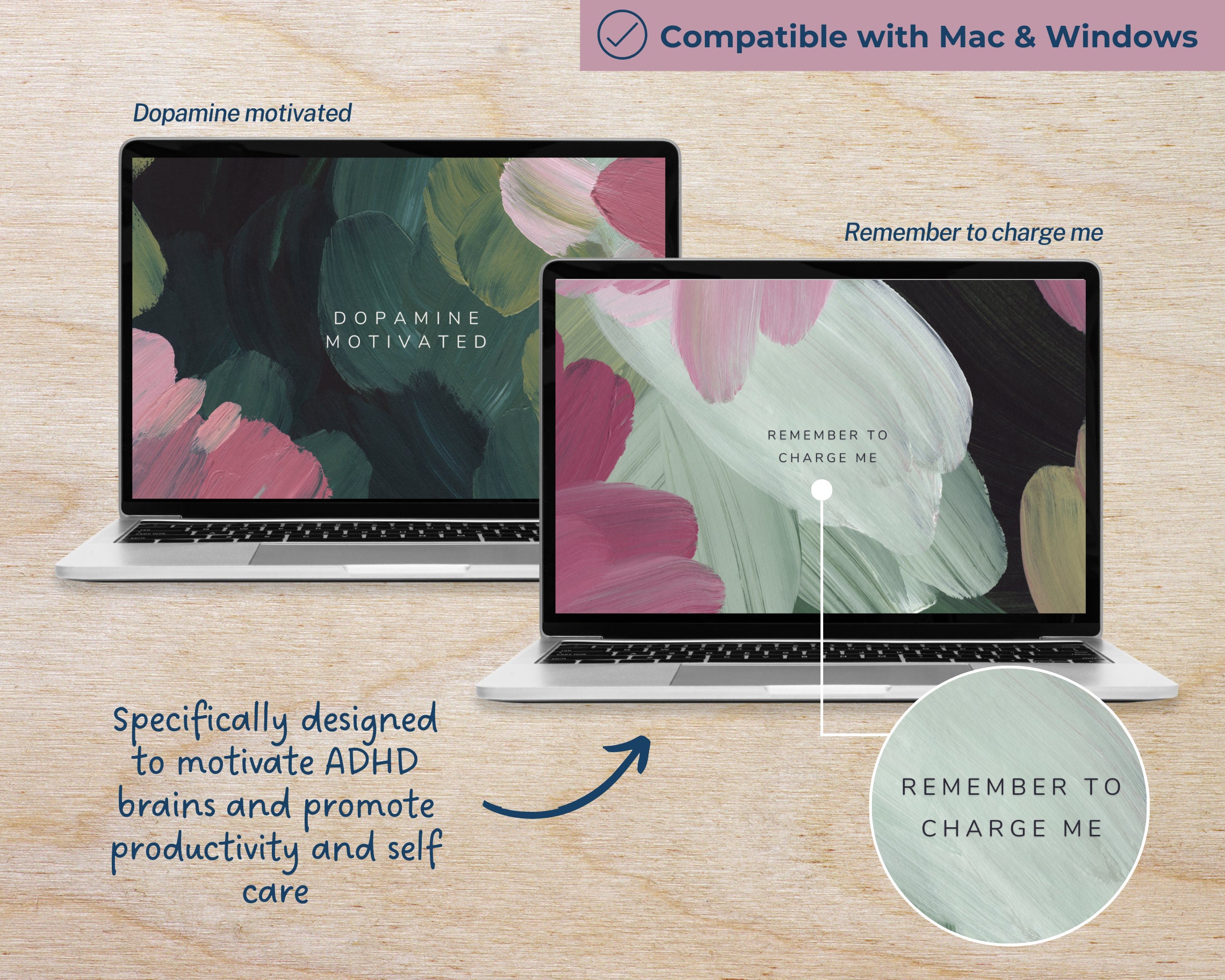 ADHD Wallpapers by an Adhder for Desktop Tablet or Ipad - Etsy Australia