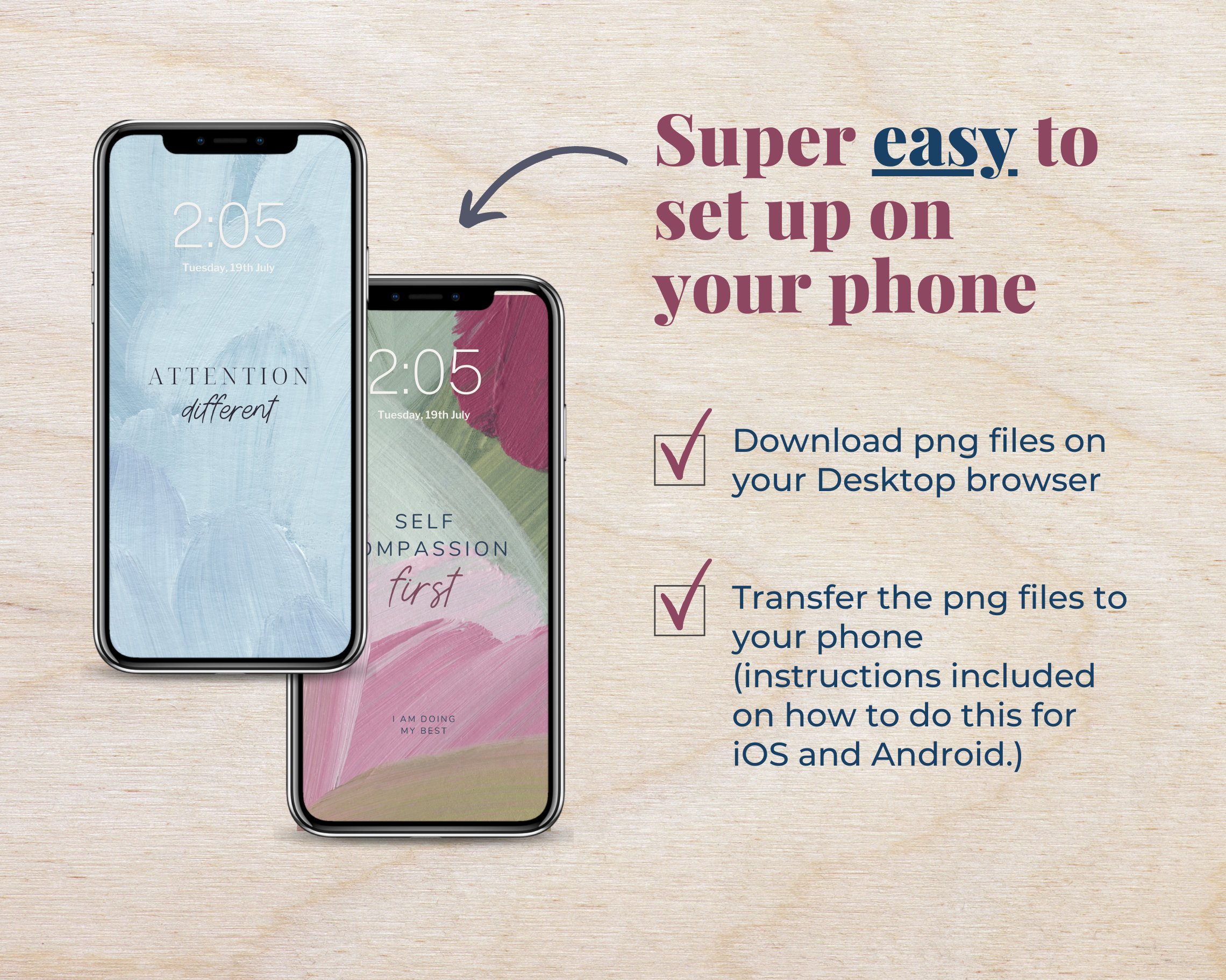 ADHD Phone Wallpapers for Ios or Android Smartphones by an - Etsy