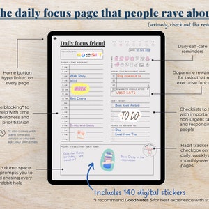 ADHD Digital Planner made by an Adhder for Ipad Goodnotes - Etsy Canada