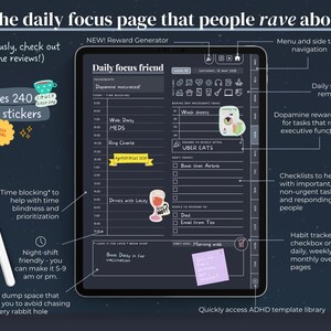 ADHD Digital Planner (made by an Adhder) for Ipad, Goodnotes + Android ...