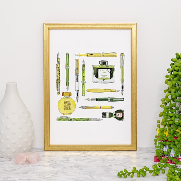 Fountain Pen Art - Etsy