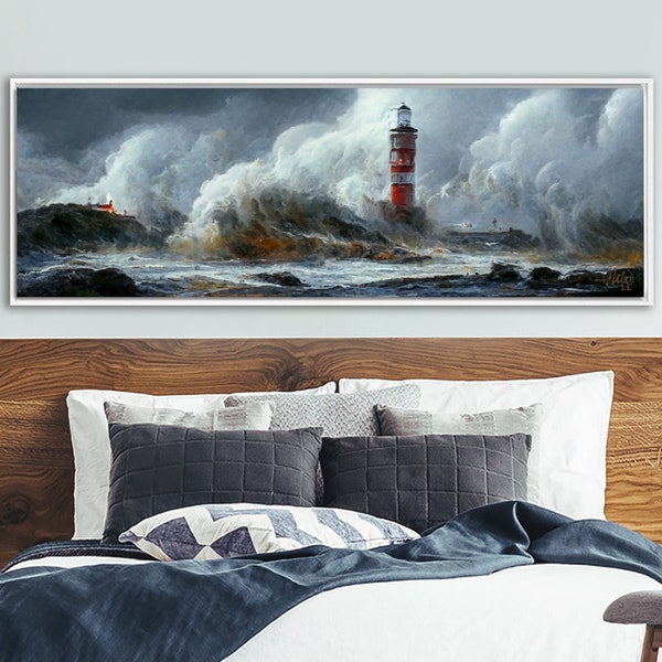 Lighthouse Canvas - Etsy