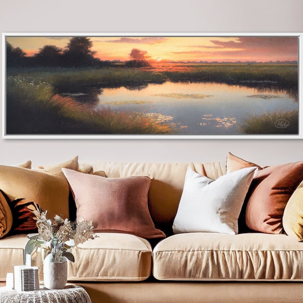 Large Sunset Painting - Etsy