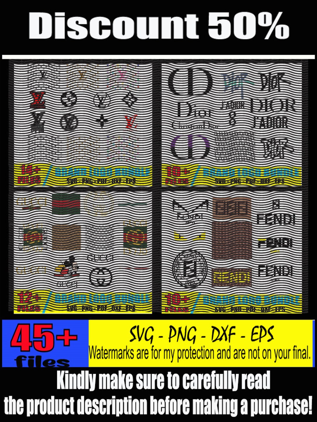 Fashion Brand Logos Svg, Ultimate Giga Bundle With Svg Files, Brand ...