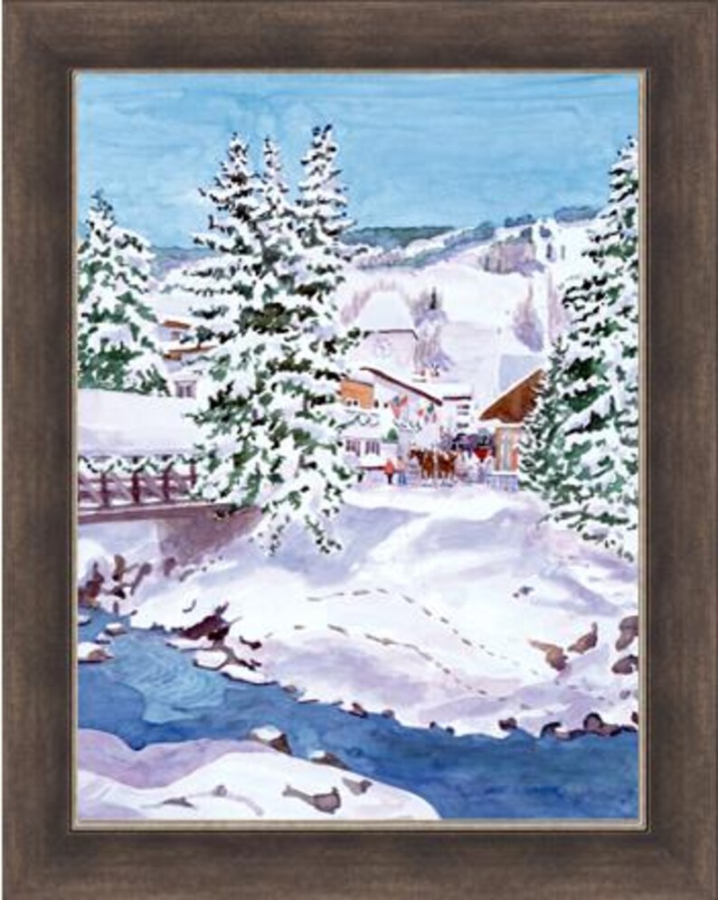 Vail Winter Morning - Fine Art Print - Etsy