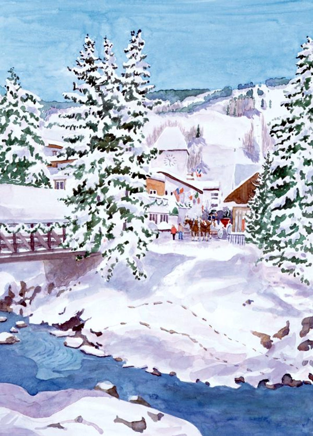 Vail Winter Morning - Fine Art Print - Etsy
