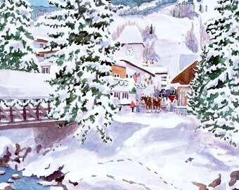 Vail Winter - Fine Art Print - Etsy