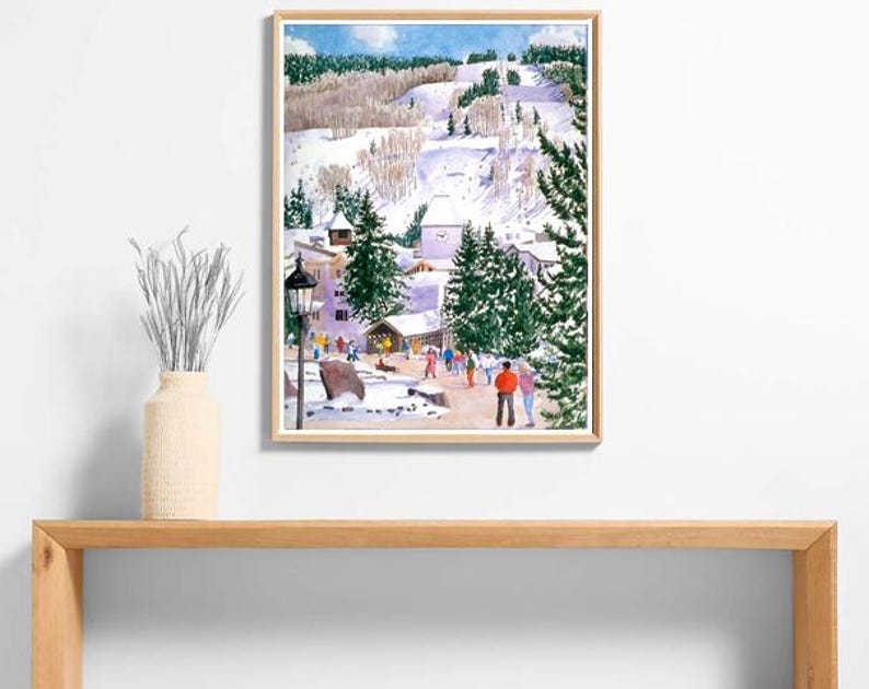 Vail Winter - Fine Art Print - Etsy